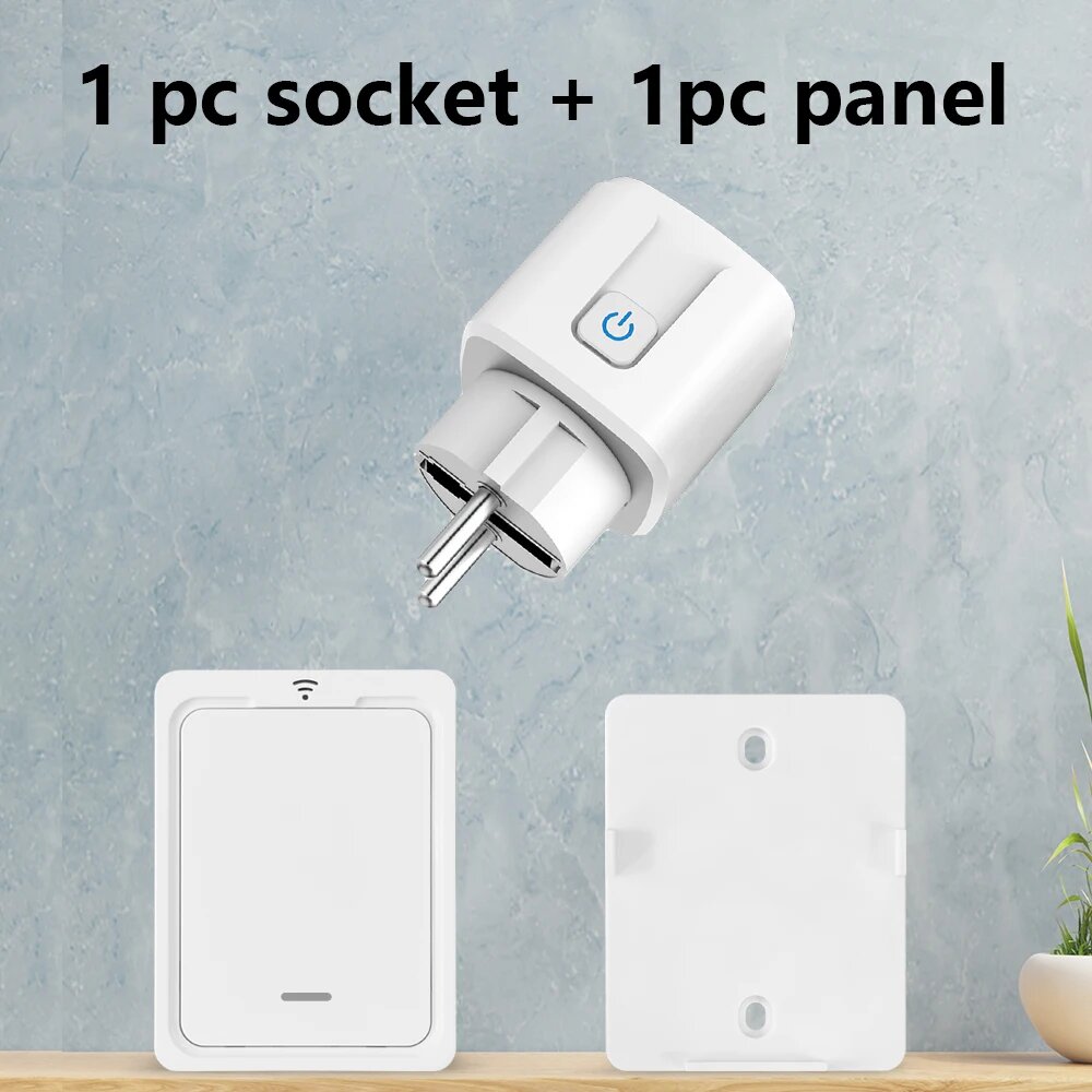 Беспроводная розетка Tedeligo 433МГц 220В 1socket 1panel