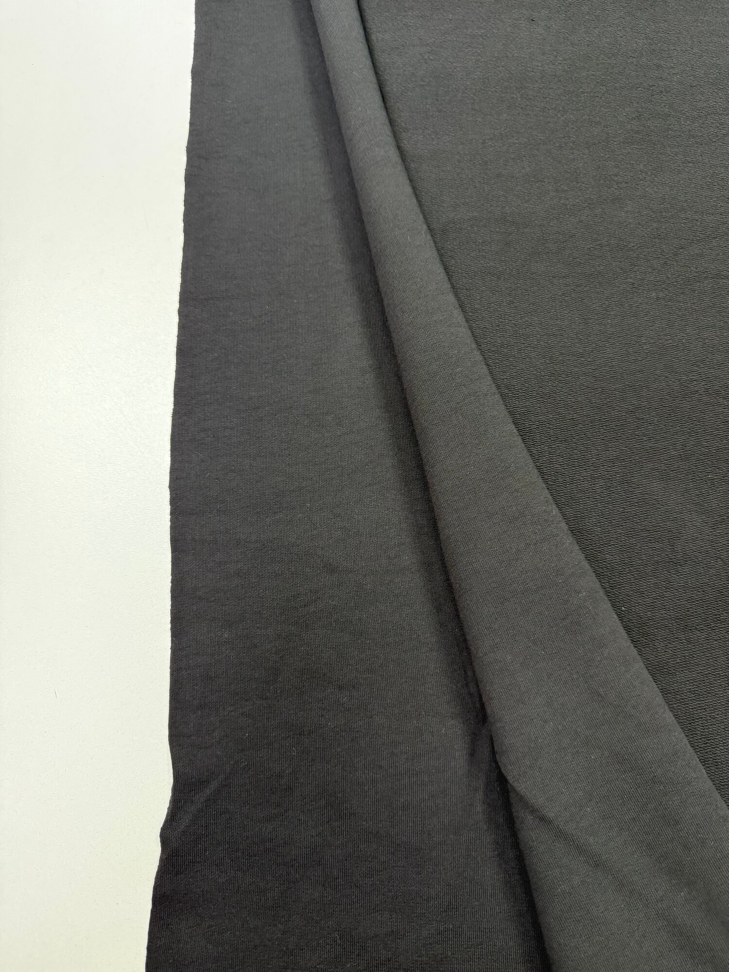 Футер 2х нитка, хлопок 100%, Турция, цвет черный, плотность 260г.