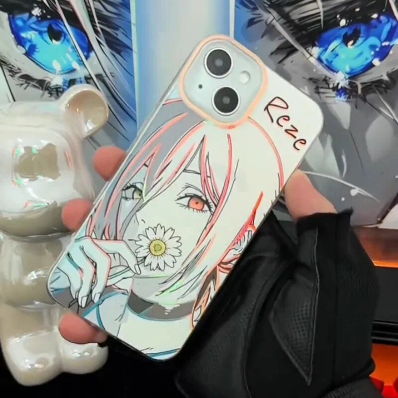 Чехол для iPhone 14 Reze Chainsaw Man аниме