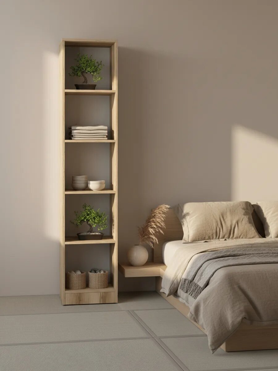 На балкон шкаф пенал FRESTER распашной для одежды с полками, от производителя