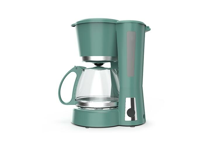 Кофеварка PETRUS капельная, светло-зеленая, компактная, для дома