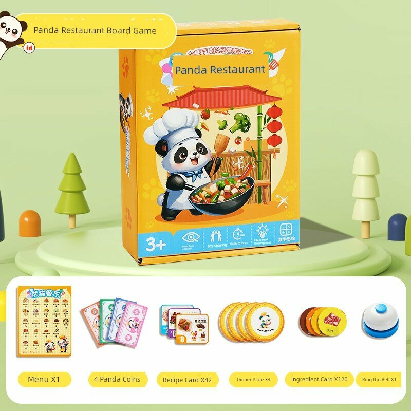 Детская настольная игра «Панда»: симуляция управления предприятием, развитие математических навыков, обучение мышлению,