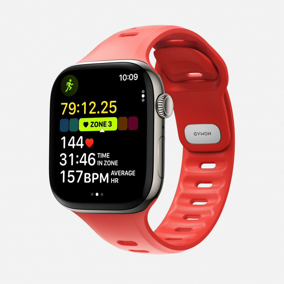 Ремешок Nomad Tempo Band для Apple Watch 46/45 мм коралловый (Crush)