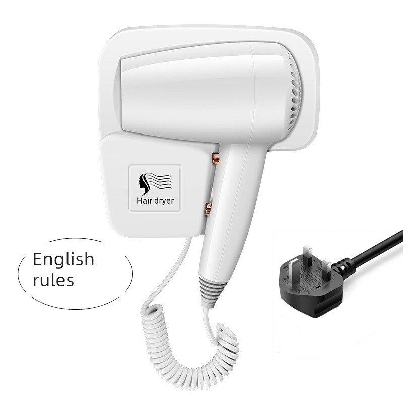 Фен для гостиниц, настенный фен Atour с высокой мощностью, 110 В, без сверления 8810c Британский стандарт[220v]Не
