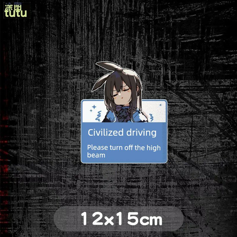 TUTU Amiya Kelsey Ark internship аниме светоотражающая наклейка на автомобиль кузов заднего стекла наклейка Тип высоты