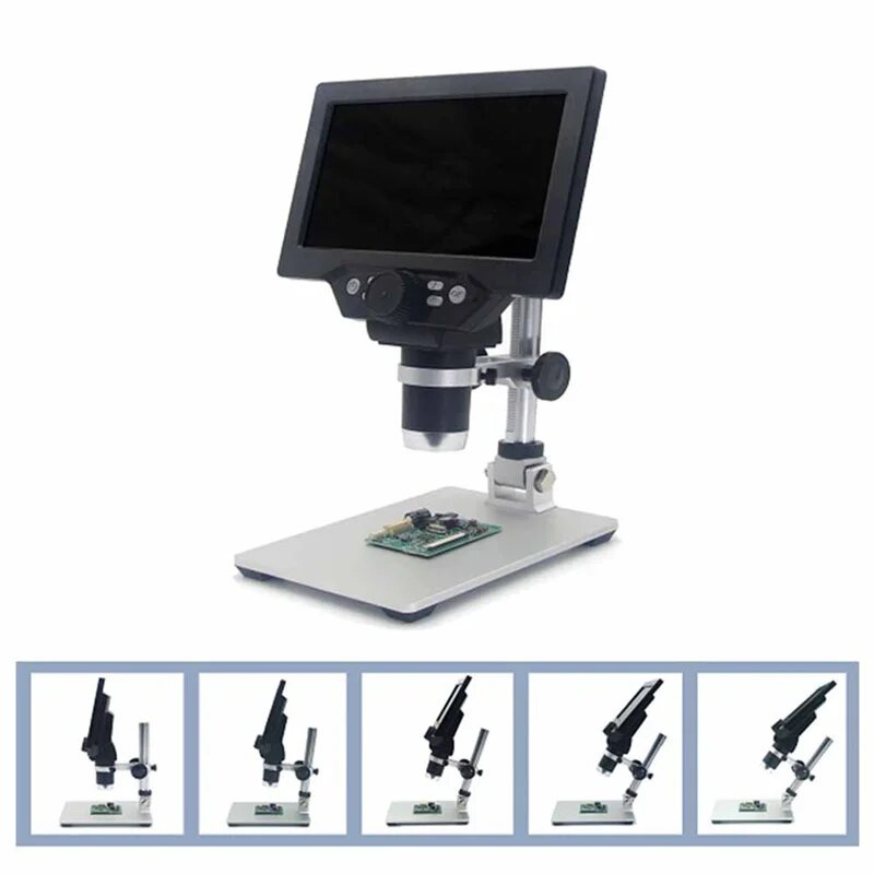 ABDE Портативный цифровой микроскоп 7 дюймов