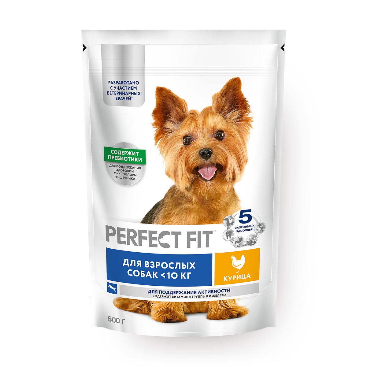 Сухой корм для собак мелких и миниатюрных пород Perfect Fit с курицей