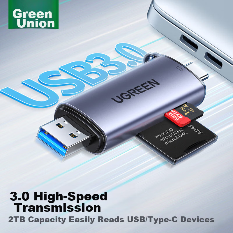 Lulian USB/Type-C Card Reader 3.0 High-Speed SD/TF Multi-Functional All-In Compatible with Computers/tablets/phones/iPhone 16/15 Supports Camera CCD Surveillance Memory Cards