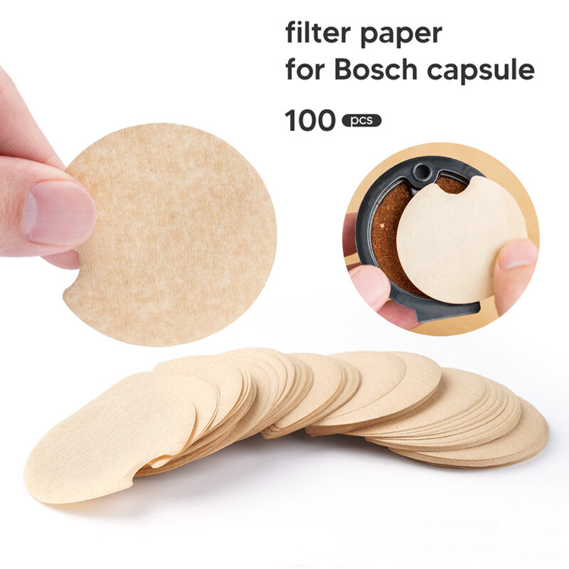 100шт Капсульной фильтровальной бумаги для кофемашины Bosch BOSCH-s Tassimo
