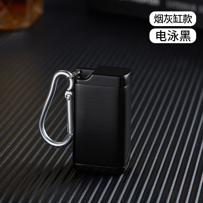 Плотная пачка из 6 сигарет, водонепроницаемый и устойчивый к давлению металлический портсигар с кольцом для ключей, выдвижной портативный ящик для хранения на открытом воздухе.