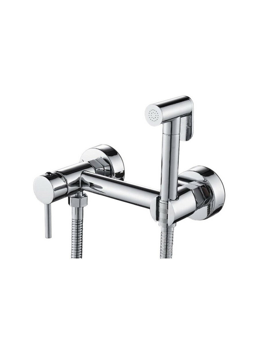 Смеситель ESKO SMH02 однозахватный, с гигиеническим душем, цвет: хром