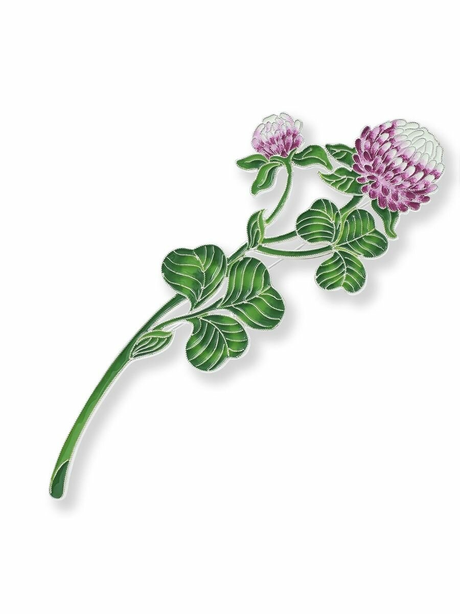 Брошь, серебро, 925 проба, эмаль