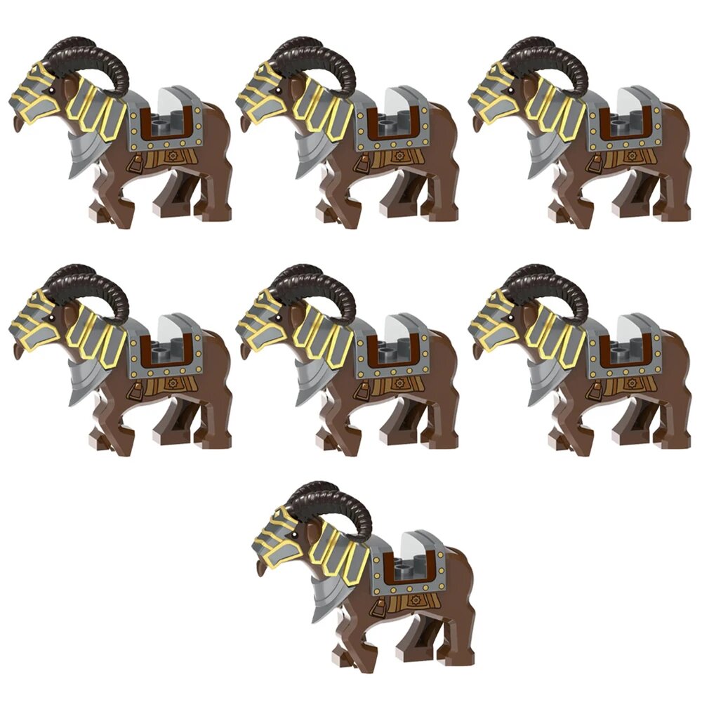 BRICKPANDA Средневековый зоопарк конструктор X1736-7PCS