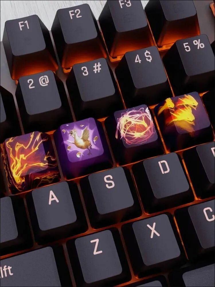Кейкапы для механической клавиатуры "Шадоу Шаман" Дота 2 / "Shadow Shaman" Dota 2 / 4 скилла