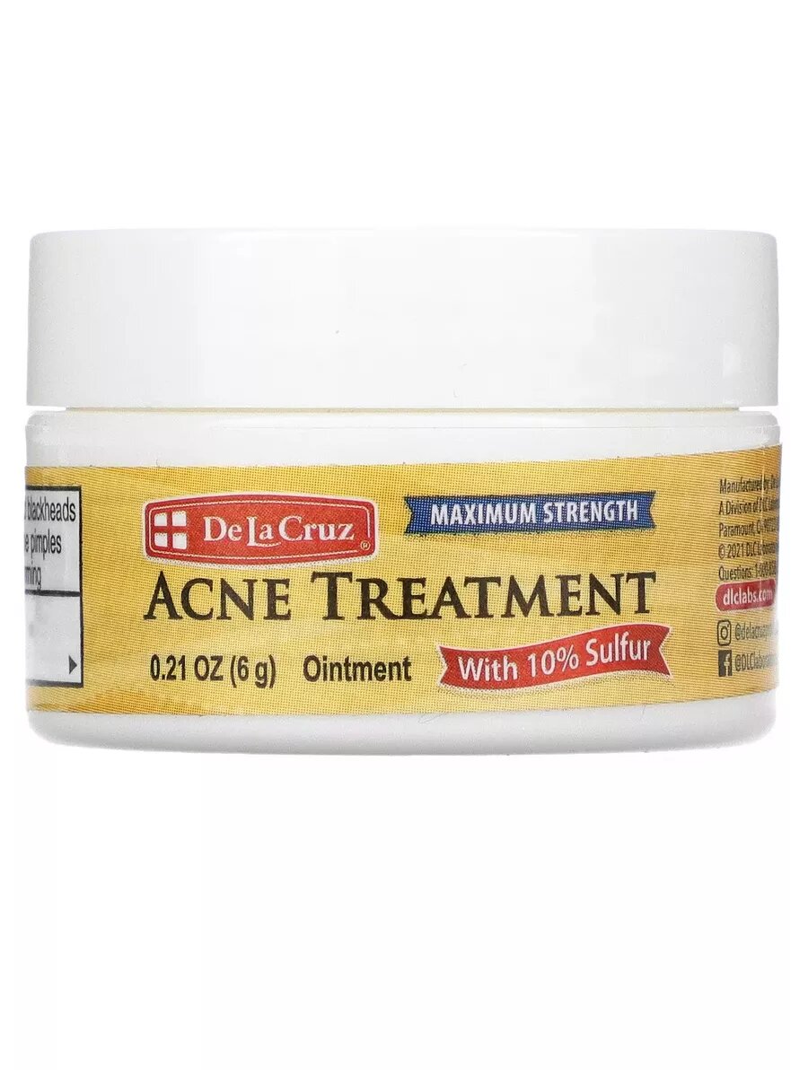 10% серная мазь De La Cruz - Лечение кистозных прыщей