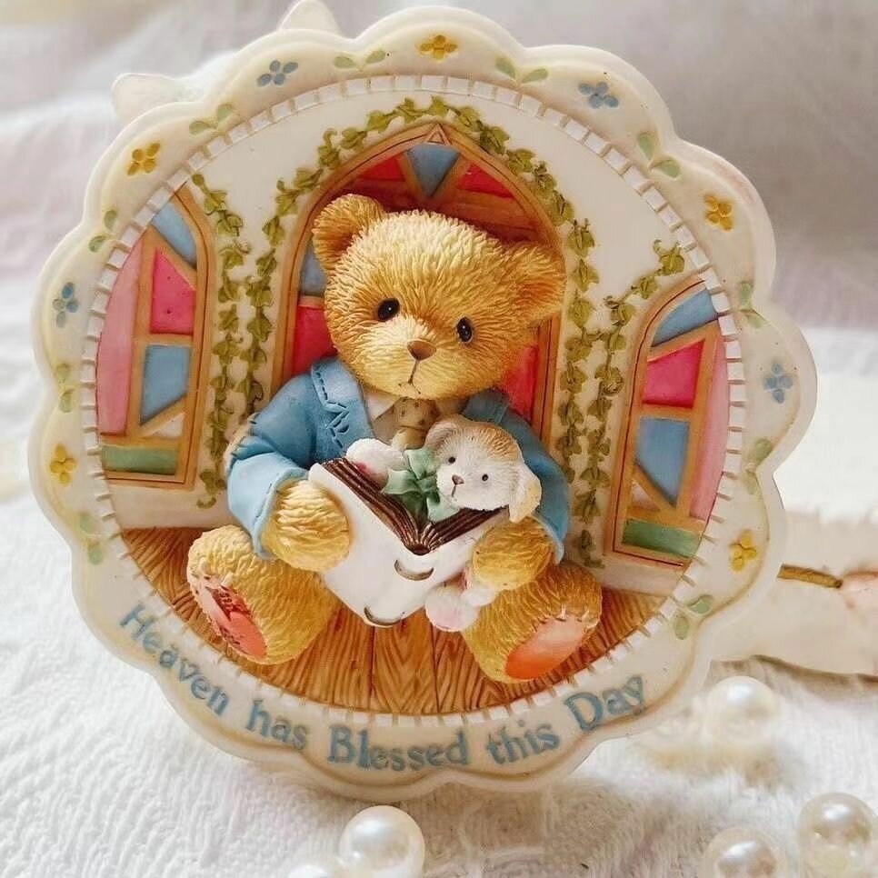 Zhen Ai Bear 2 3D DIY незакрашенная гипсовая фигурка белая основа для детского рисования идеально подходит для