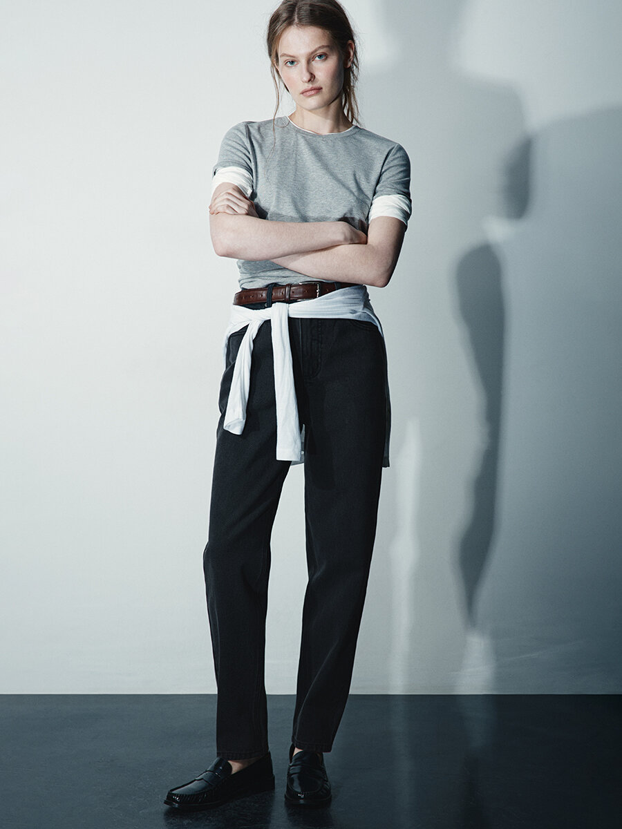 Джинсы мом mixmatch 