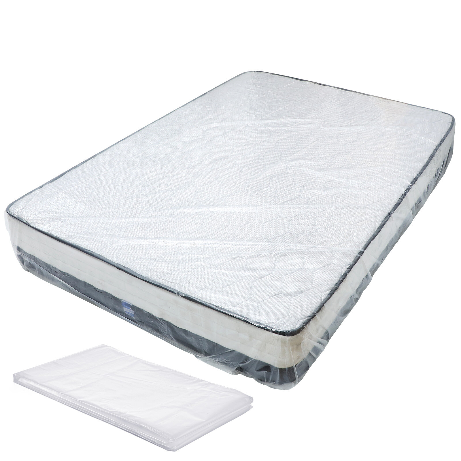 Комплект из 3 толстых чехлов для хранения и упаковки матраса, белого цвета