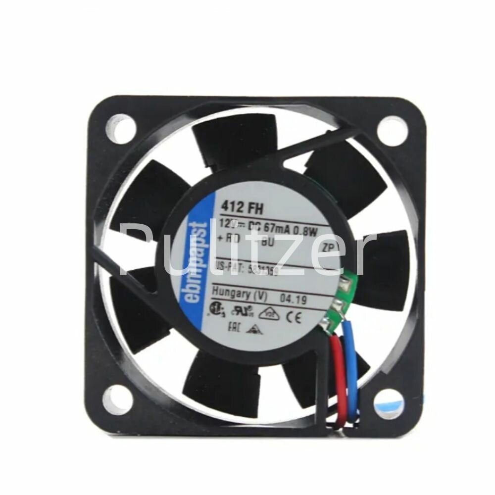 Ebmpapst 412FH 12 В 0.067A 8 Вт 40 * 40 * 10 мм компактный осевой вентилятор охлаждения 6000 об/мин