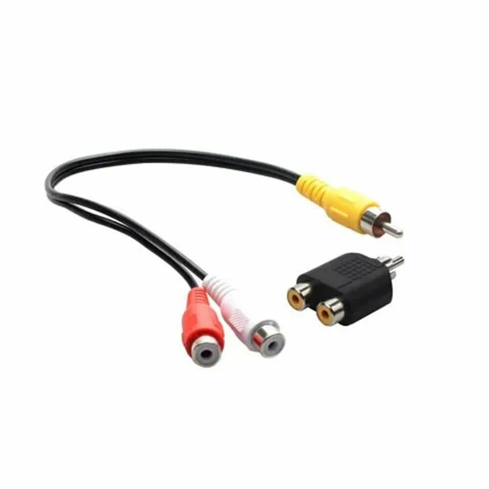 Универсальный RCA-кабель, стерео аудиокабель 3,5 мм, переходник с гнезда RCA на штекер для наушников, Y-образный адаптер 3,5 мм AUX для DVD-проигрывателей и усилителей.