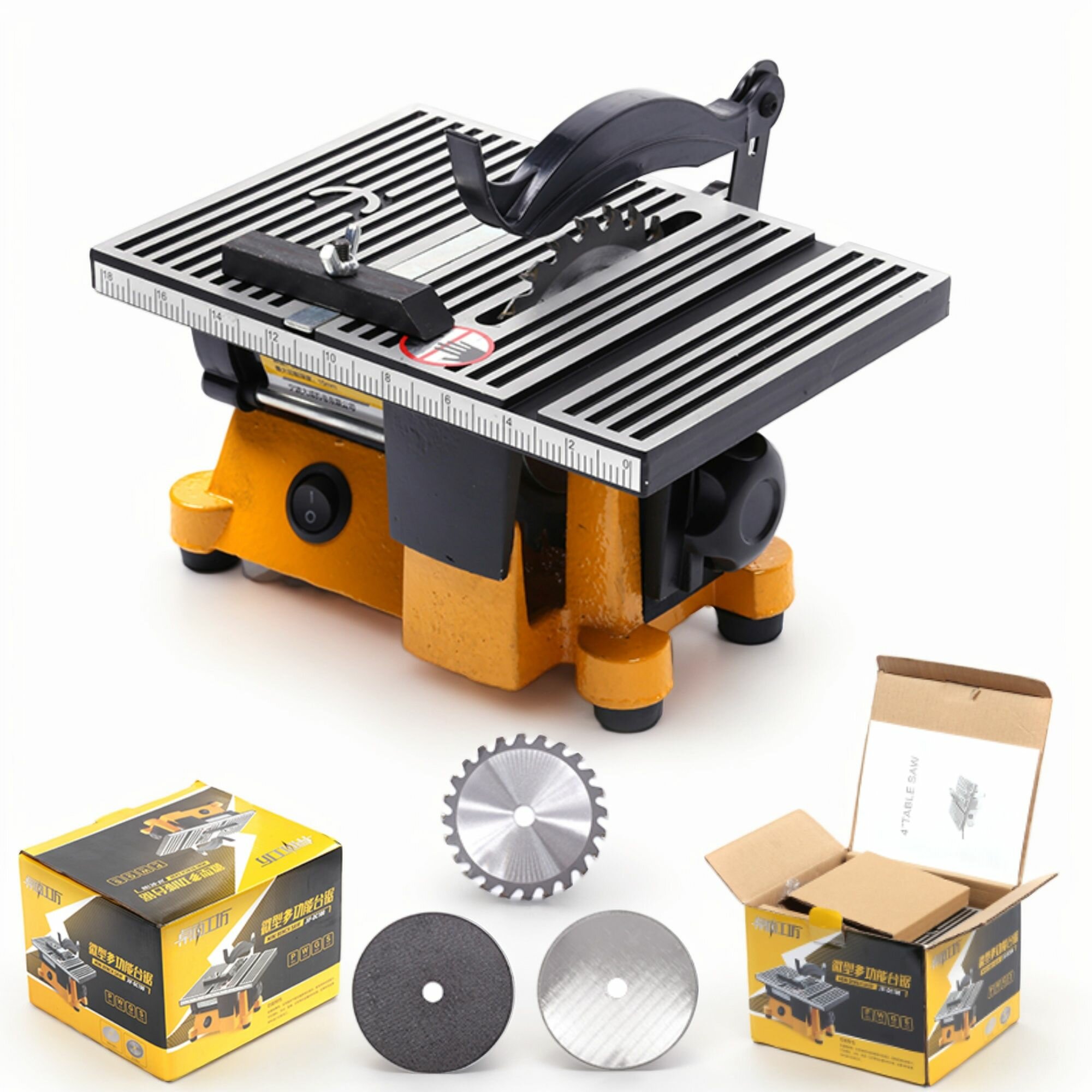 Учебные пособия для настольной мастерской небольшой пильный станок для резки деревянных досок, металла и стали с регулируемым углом наклона
