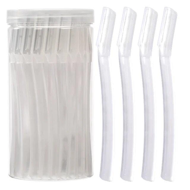 Набор из 5/10/24 предметов: триммер для бровей, портативная бритва для лица, устройство для удаления волос, лезвия для бровей, косметика.