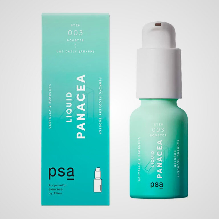 Укрепляющий восстанавливающий бустер LIQUID PANACEA с центеллой и комбучей 15 мл PSA Centella & Kombucha Firming Recovery Booster Бустер 15 мл