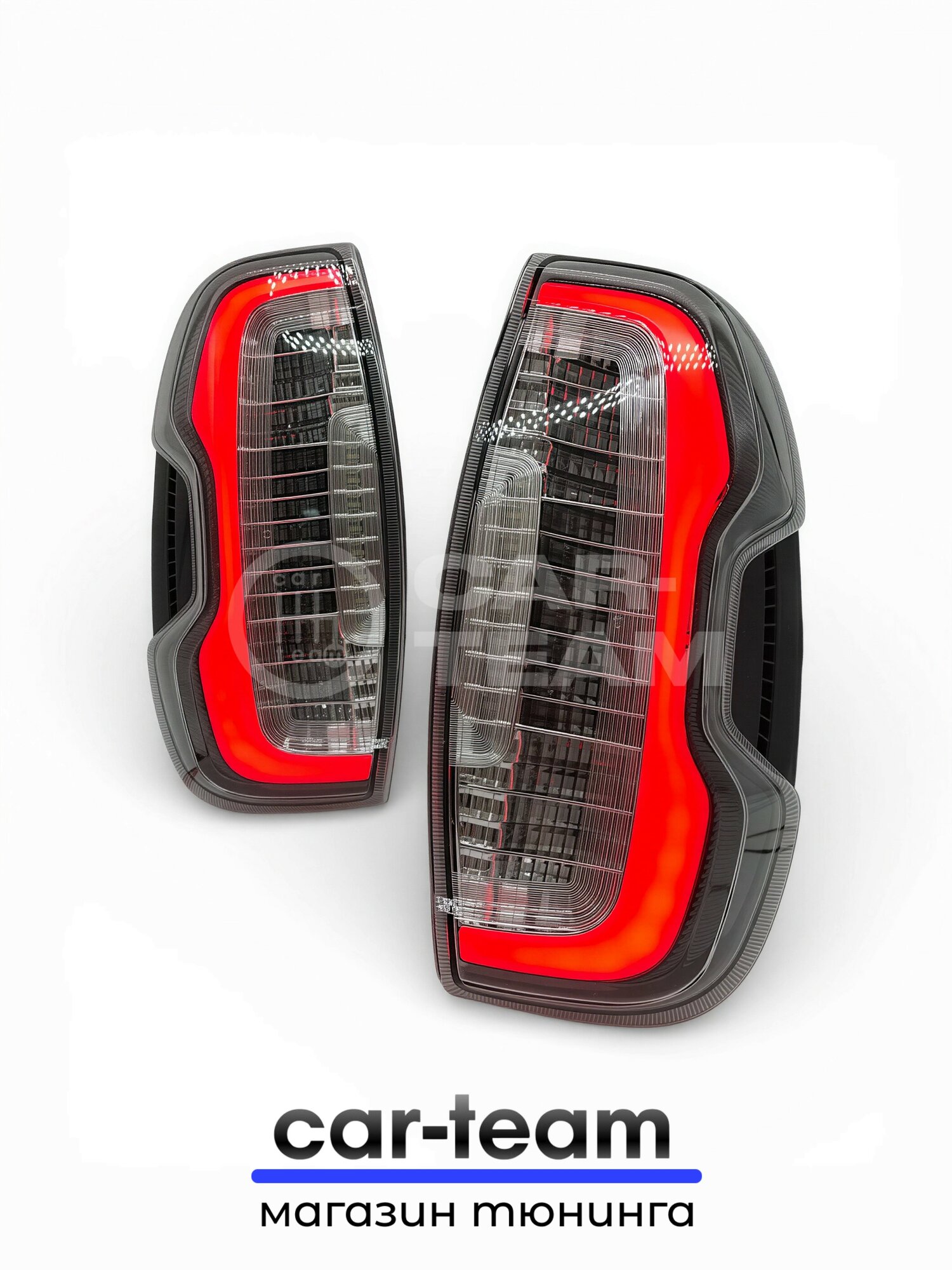 Фонари на Нива Тревел, Нива Шевроле задние светодиодные Тюн-Авто, прозрачные, комплект 2шт.