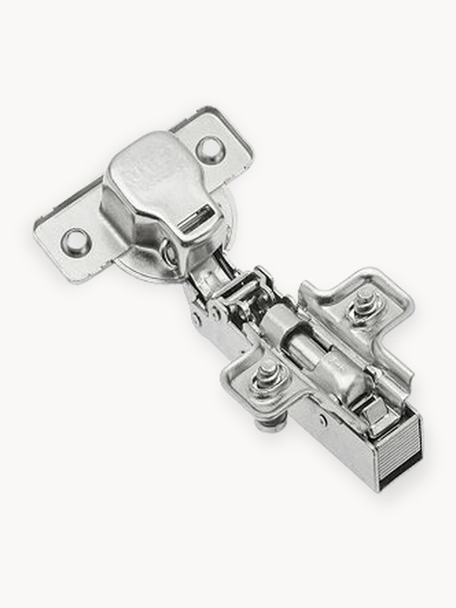 Петля мебельная накладная Clip-on с доводчиком - комплект 20 штук