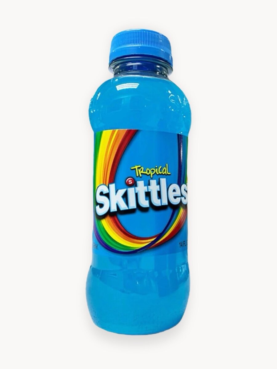 Напиток газированный Skittles Tropical, тропический вкус, 414мл (США)