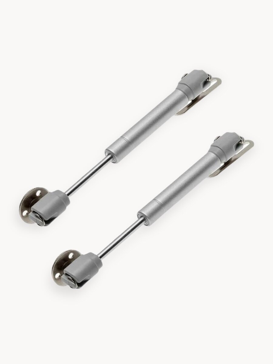 Мебельный газовый лифт Альтера 80N, сталь, серый металлик, 2шт