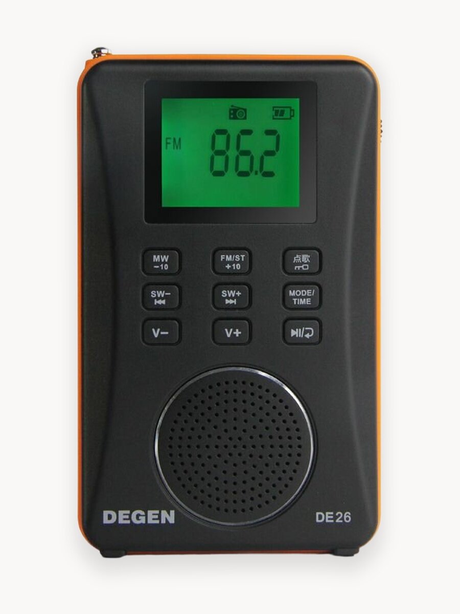 Портативный Цифровой Радиоприемник Degen DE26, FM, MW, SW, MP3
