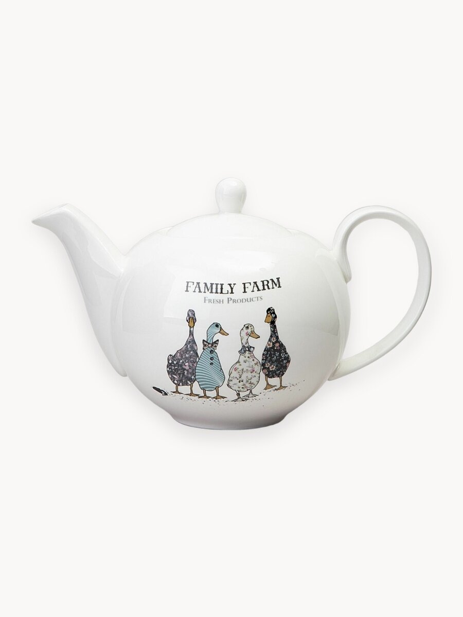 Чайник заварочный Lefard "Family Farm", объем: 1100 мл, фарфоровый