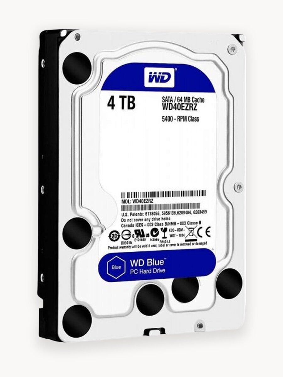 Жесткий Диск Western Digital WD40EZRZ 4Tb SATAIII 3.5" HDD