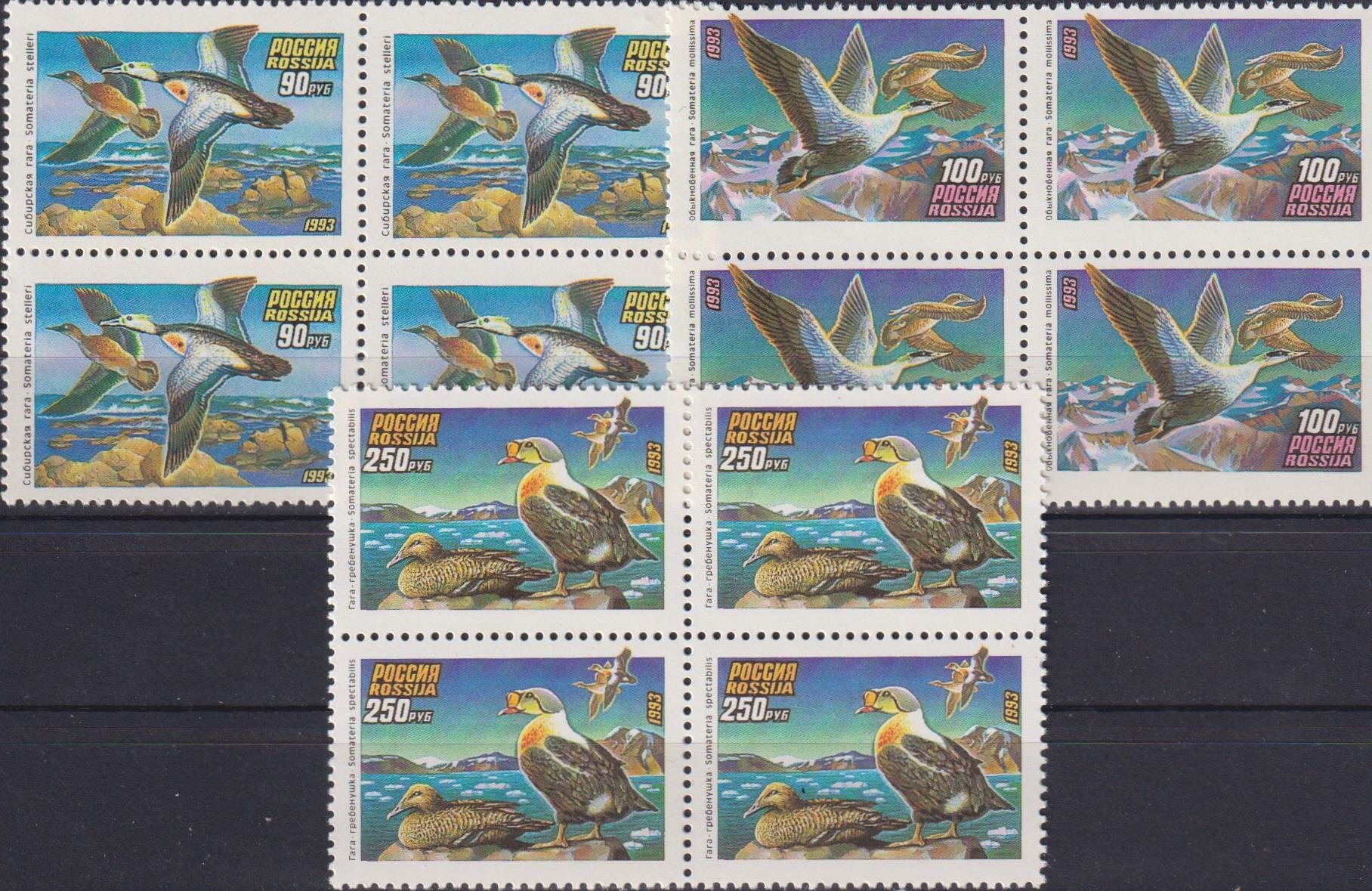 Почтовые марки Россия 1993г. "Утки" Утки MNH