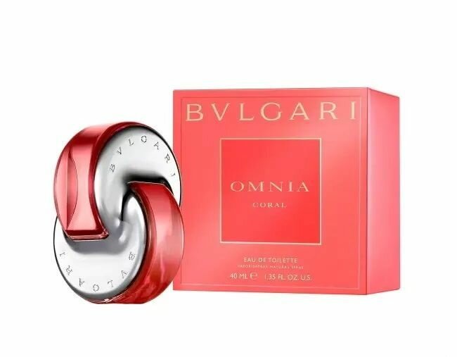 Туалетная вода BVLGARI "Coral Omnia", женская, цветочный, фруктовый аромат, 40мл
