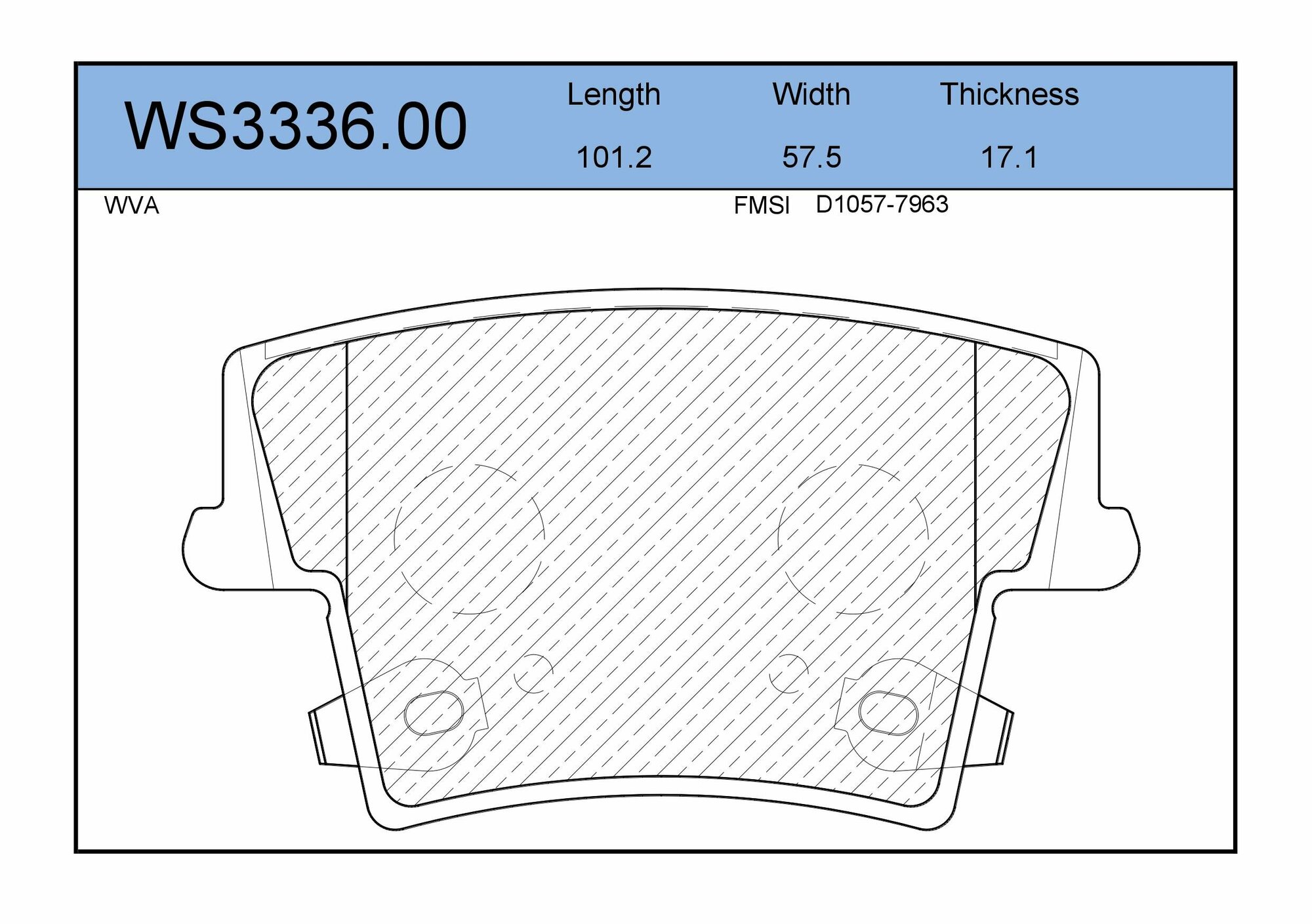 Колодки тормозные дисковые зад JEENICE WS3336.00
