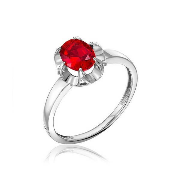Кольцо JEWELIN, серебро, 925 проба, родирование, фианит