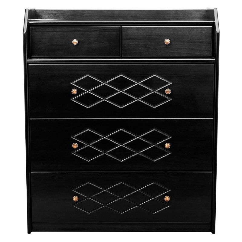 Комод "Патриция", 5 ящиков, МДФ, лмдф, классический стиль, цвет венге, 86х36х102см