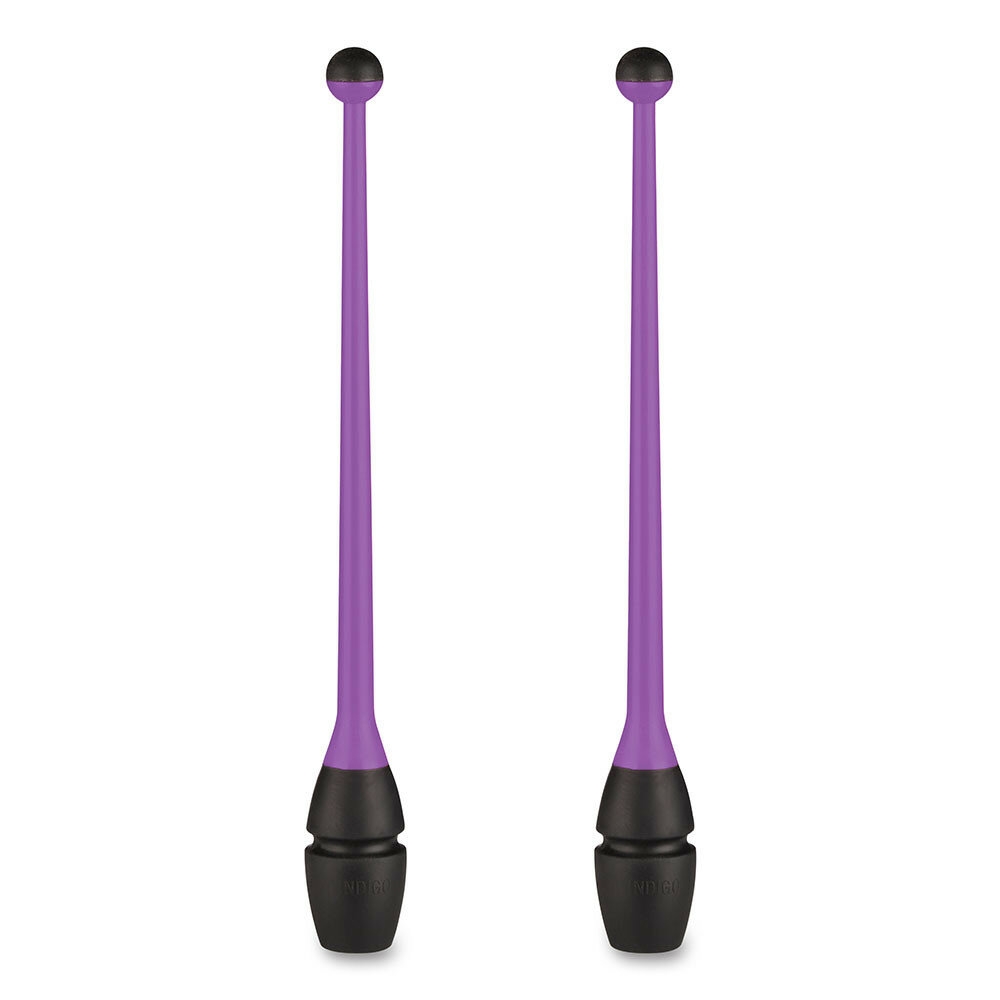 Булавы для художественной гимнастики Indigo In018, длина 41 см, каучук, вставляющиеся (41 см)