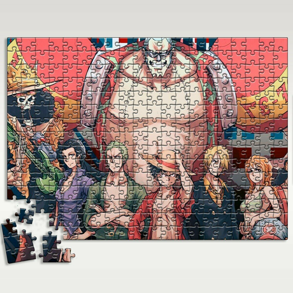 Пазл картонный А3: модель аниме Ван Пис One Piece - 8120