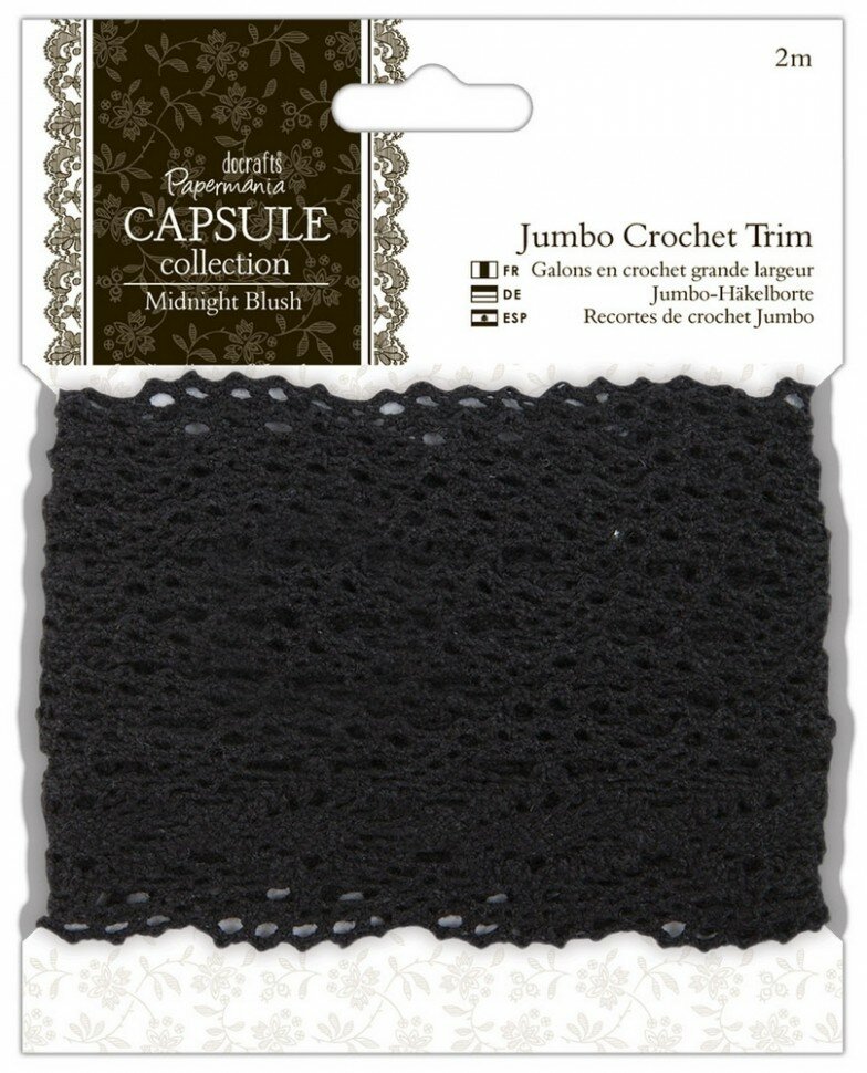 Docrafts PMA358206 Тесьма кружевная декоративная Midnight Blush