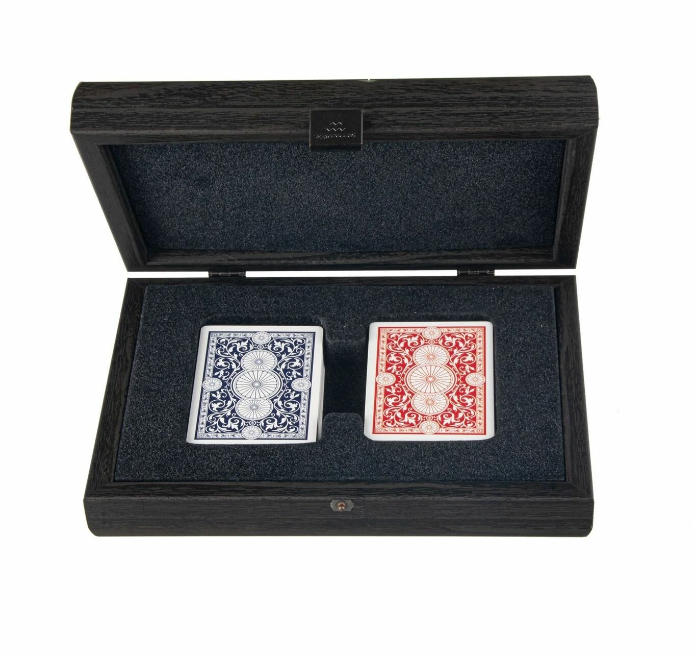 Карты игральные Manopoulos отделка корпуса эко-кожа под крокодила, цвет темно-серый, 24х17 см