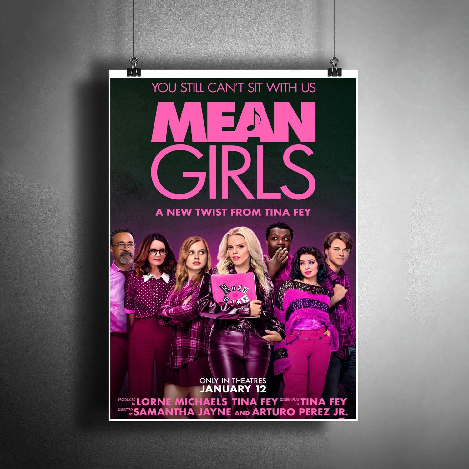 Постер плакат для интерьера "Дрянные девченки. Mean Girls" / Декор дома, офиса, комнаты, квартиры, детской A3 (297 x 420 мм)