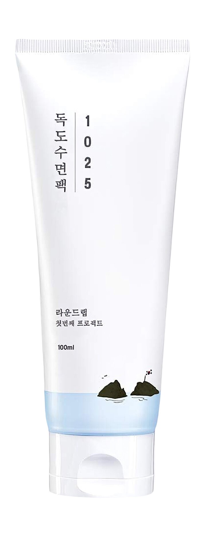 ROUND LAB Ночная маска для лица отшелушивающая с морской водой, 100 мл