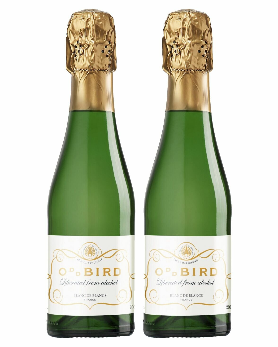 Безалкогольное игристое вино Oddbird, Blanc de Blancs, 200мл х 2шт