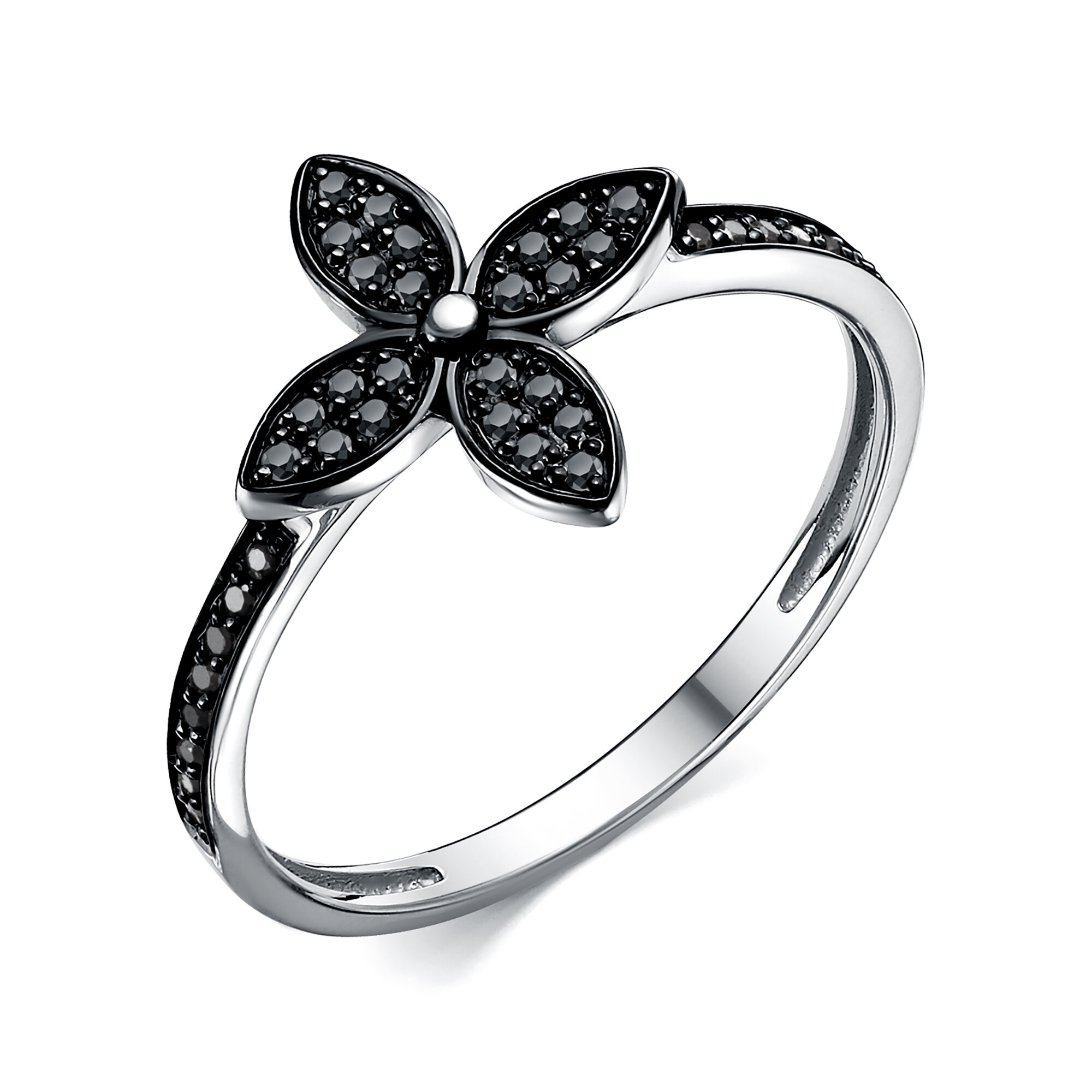 Кольцо, белое золото, 585 проба, бриллиант