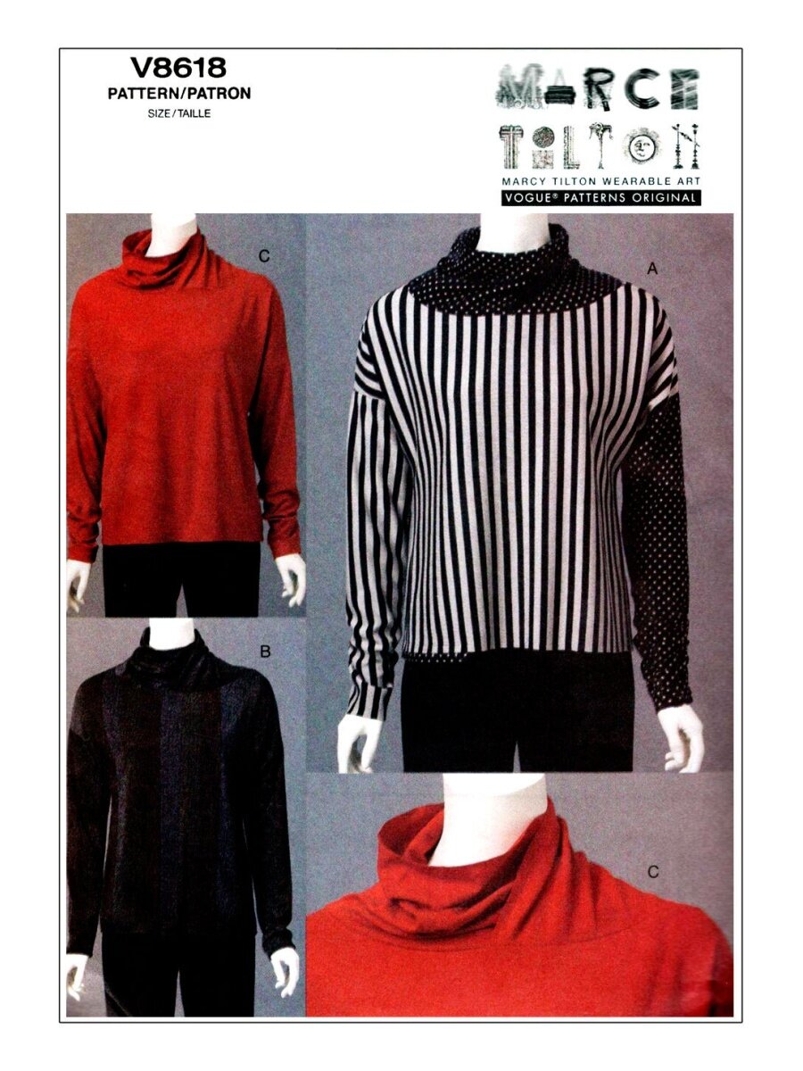 Выкройка VOGUE №8618 Блузон