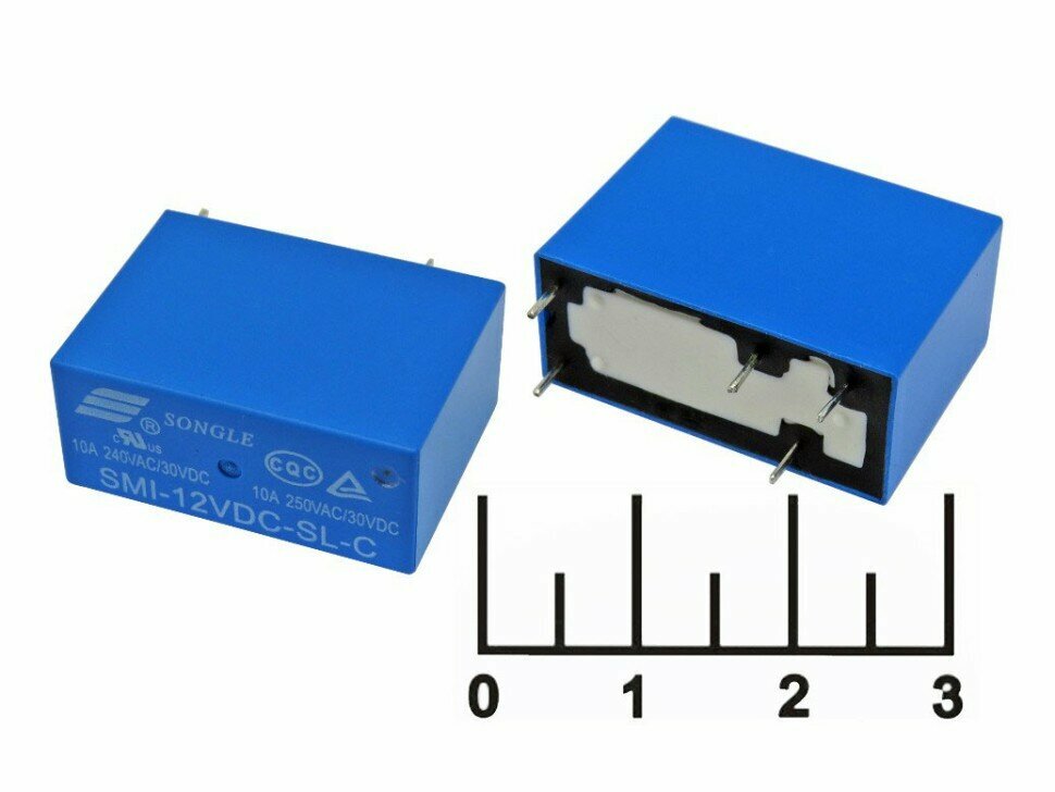 Реле =12V 5A/250V SMI-12VDC-SL-C