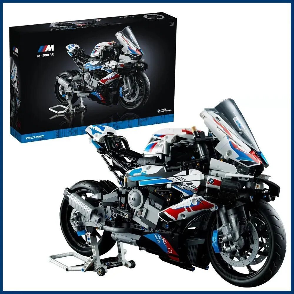 Конструктор Техник Мотоцикл BMW M 1000 RR, набор 1920 деталей ( набор / подарок для мальчиков и девочек / подарок ребенку)